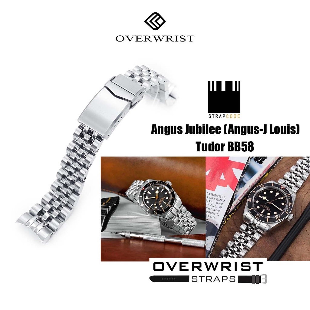 สายนาฬิกา Strapcode รุ่น Angus Jubilee (Angus-J Louis) for Tudor BB58 ...