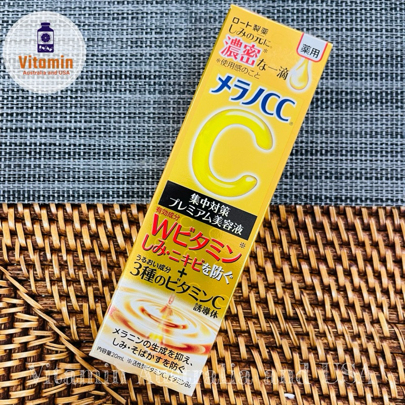 ROHTO MELANO CC PREMIUM Brightening Serum Essence Spot Treatment 20ml ...