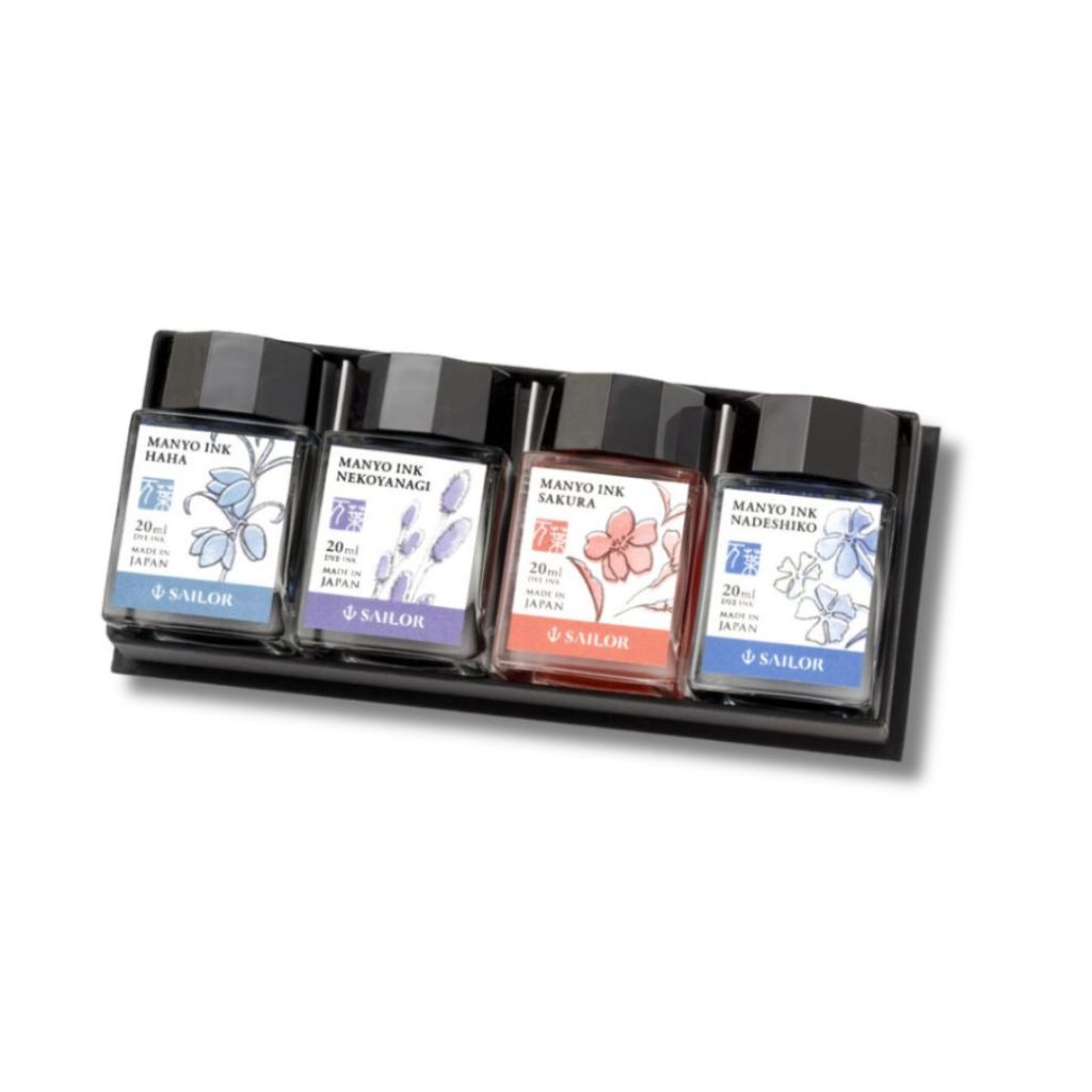 SAILOR Manyo Ink Dual Shading Set 20 ml. , เซ็ตหมึกขวด Manyo ขนาด 20 ml ...