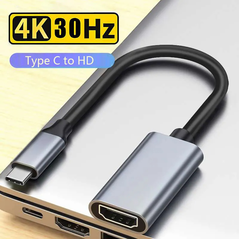 USB Type C to HDMI adapter สายแปลง HDMI เป็น HDMI ชนิด C เป็น HDMI แปลง ...