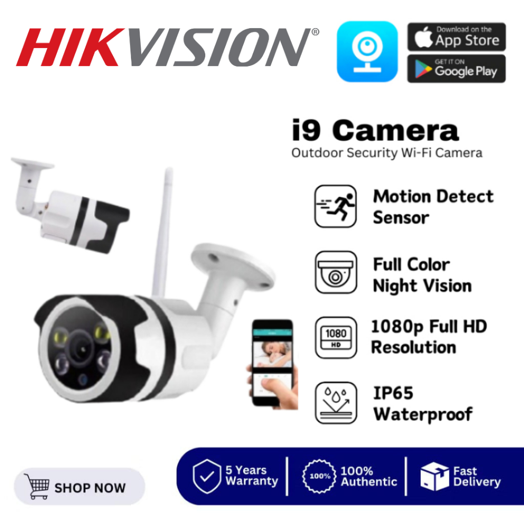 HIKVision I9 CCTV Outdoor Wifi IP Security Camera Cam 1080P FHD Full ...