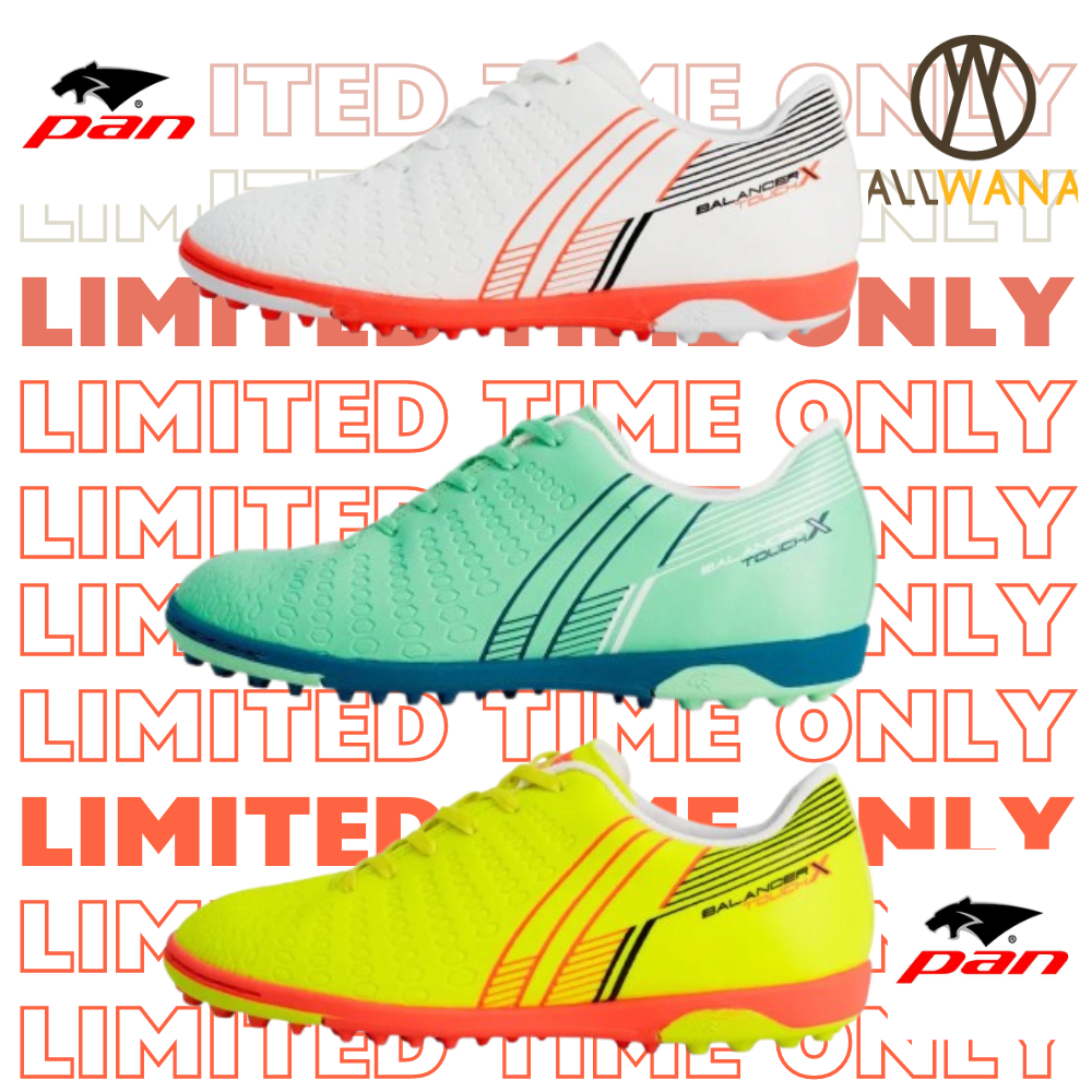PAN รองเท้าฟุตบอลBALANCER TOUCH X 2023 TURF T5 รหัส PF153B ร้อยปุ่ม ธี ...