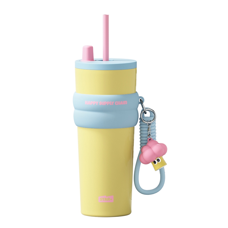 StarPlus แก้วน้ำเก็บอุณหภูมิ 710ml Colorful Summer Series (ของแท้) ที่จับซิลิโคน วัสดุสแตนเลส ...