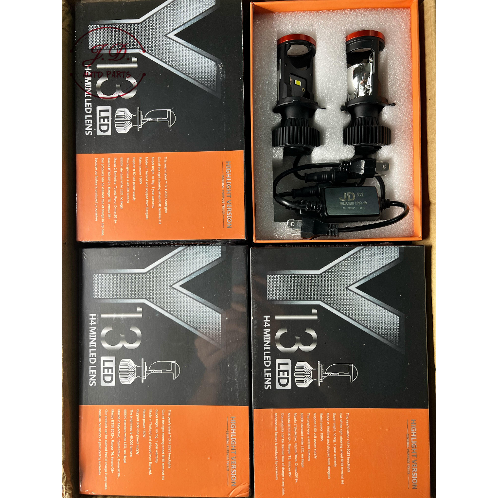 ถูกที่สุดY13 หลอดไฟหน้าLED ตัวใหม่ที่สุด สว่างมากๆเเละแสงกว้างมาก ขั้ว H4 รับประกัน 1 ปี ทั้งY13 ...