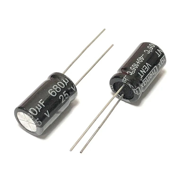 5ตัว 680uf 6.3v 10v 25v 35v 50v 63v 200v Electrolytic Capacitor 2ขา ตัว ...