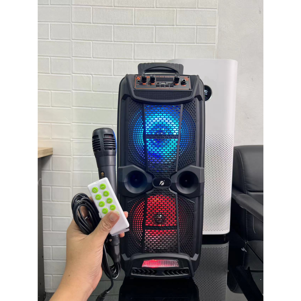 ลำโพงบลูทูธ รุ่นKTS-1743 ดอก8X2นิ้ว ฟรีไมค์สาย/รีโมท ใหญ่สะใจ ปรับเบส ...