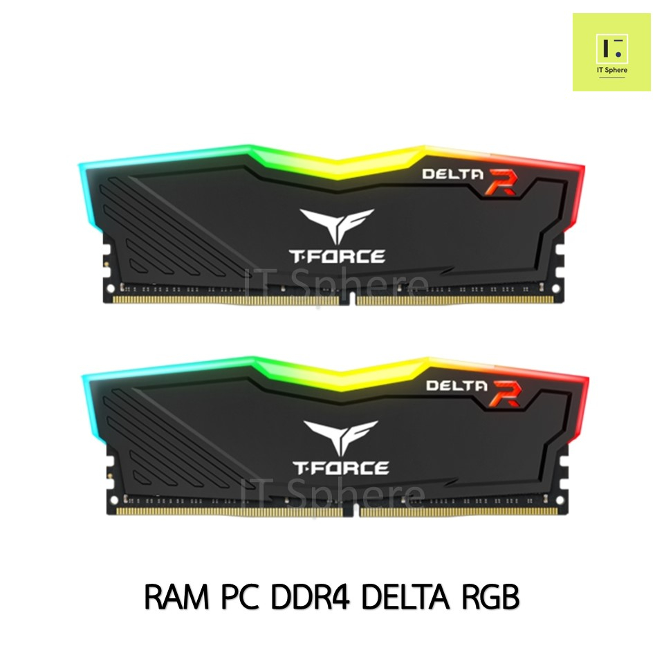 RAM DELTA RGB BLACK 16GB 32GB (8x2GB) (16x2GB) Bus 3200 3600 แรม PC ...