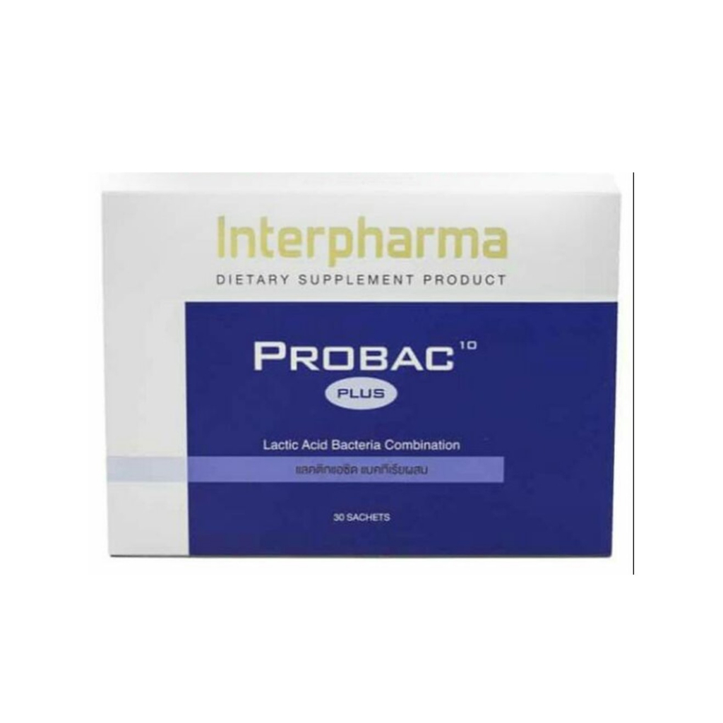 Interpharma Probac10 อินเตอร์ฟาร์มา โปรแบคเท็น อาหารเสริม 30Sachets ...