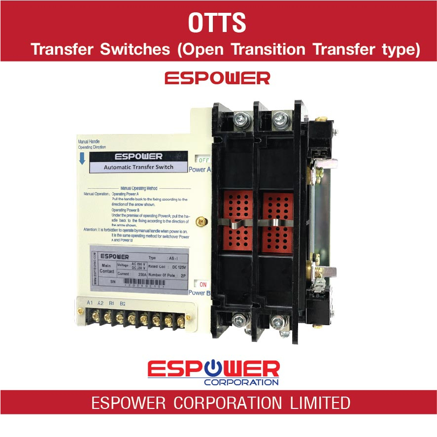 ESPOWER Transfer Switches Open Transition Transfer Type (OTTS) สวิตช์ ...