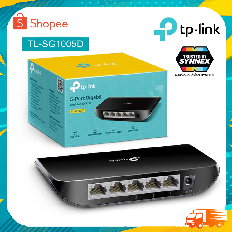 TP-Link TL-SG1005D 5-Port Gigabit Desktop Switch 10/100/1000Mbps RJ45 ...
