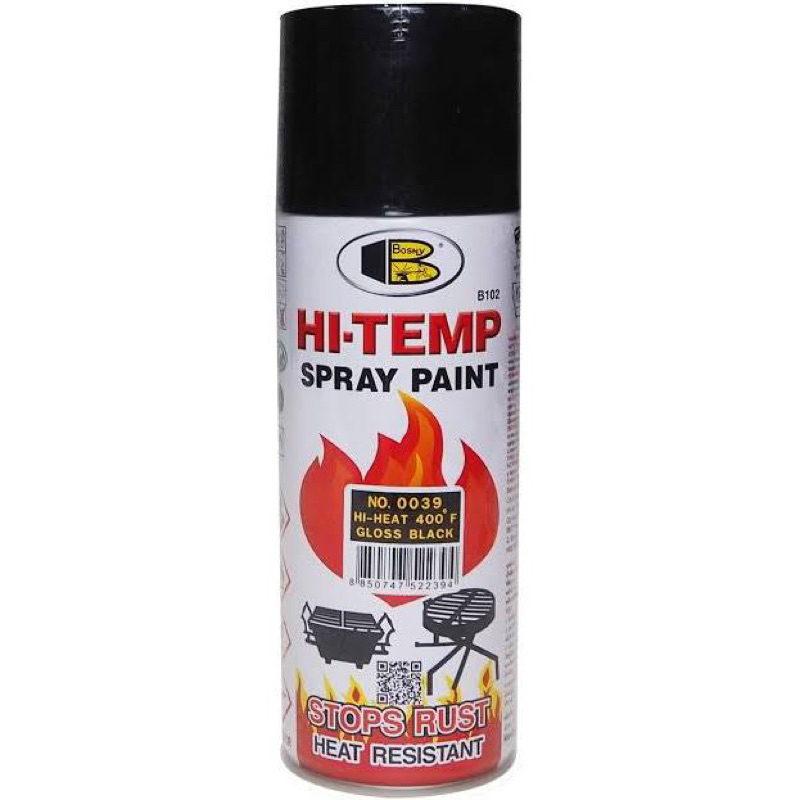 Bosny HI-Temp Spray Paint 1200F (648 องศา) สีสเปรย์ทนความร้อน บอสนี่ ...