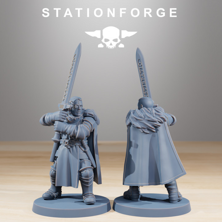 Grimdark scifi miniatures (National Guard Gideon Ravus) - 3d print ...