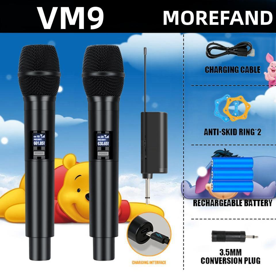 MOREFANDคุณภาพเสียงก็เหมือนกันไมค์ ลอย ไร้ สาย,ไมโครโฟนไร้สาย,ไมค์โครโฟนไมค์ร้องเพลง,ไมค์คาราโอ ...