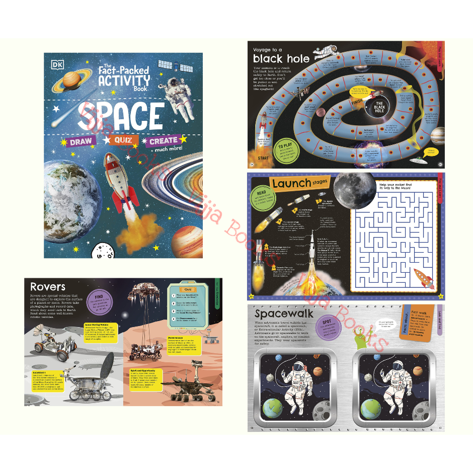 DK The Fact-Packed Activity Book Space Dinosaurs Human Body Rocks ...