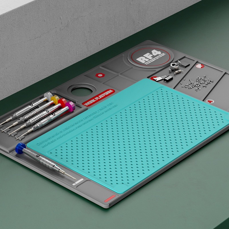 RF4 RF-PO2 แผ่นฉนวนกันความร้อน แพลตฟอร์มซ่อมโทรศัพท์ กล้องจุลทรรศน์ สองชั้น | Shopee Thailand