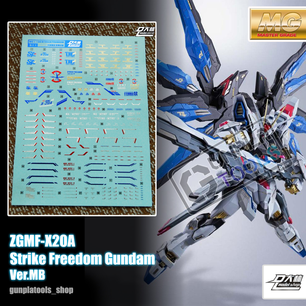 [ D.L Model ] Water decal S11 ดีคอลน้ำสำหรับ ZGMF-X20A Strike Freedom ...