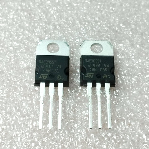MJE2955T MJE3055T MJE2955 MJE3055 Power Transistor PNP NPN 60V/10A TO ...