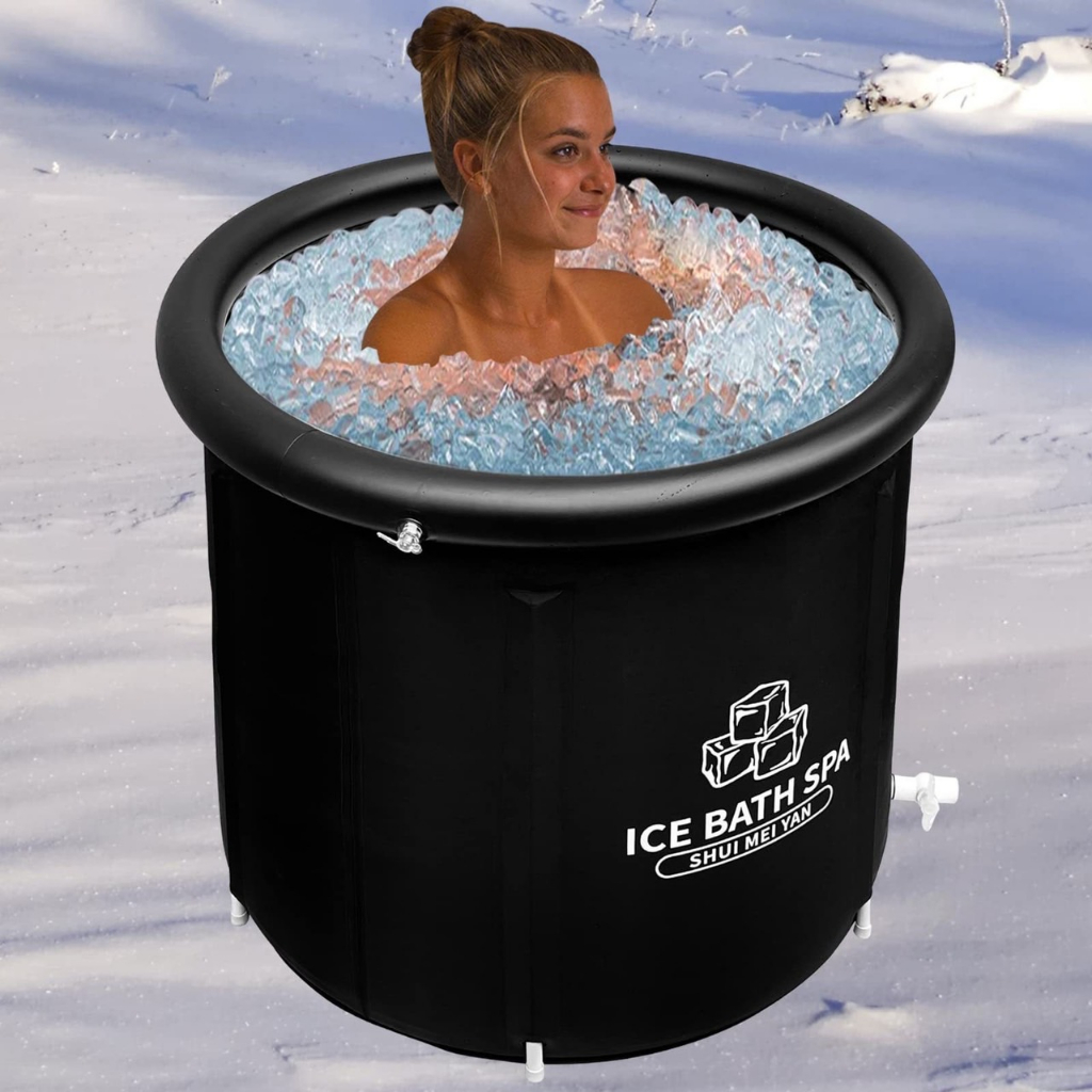 Ice Baths Cold Therapyอ่างสปาบำบัดเย็น SPA แบบพกพา เป่าลมสำหรับกลางแจ้ง ...