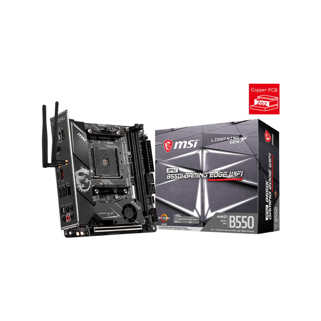 MAINBOARD (เมนบอร์ด) AM4 MSI MPG B550I GAMING EDGE WIFI [Mini-ITX] ตัวท็อป พร้อมส่ง | Shopee ...