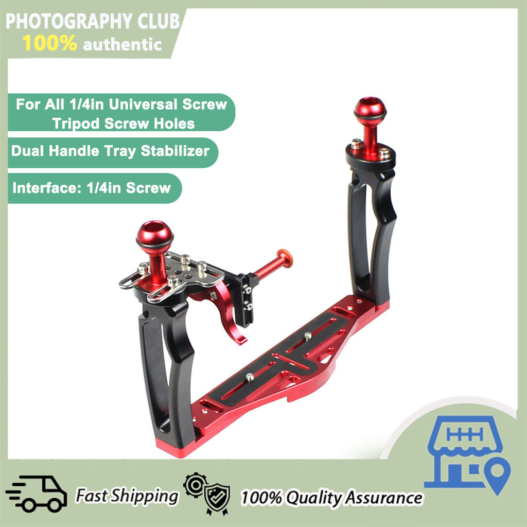 Diving Underwater Camera Housings Tray Ergonomic Adjustable Dual Handle ...