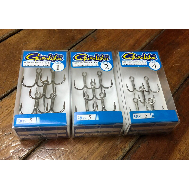 ตัวเบ็ดสามทางกามา Gamakatsu TREBLE 14 กล่องละ5ตัว | Shopee Thailand