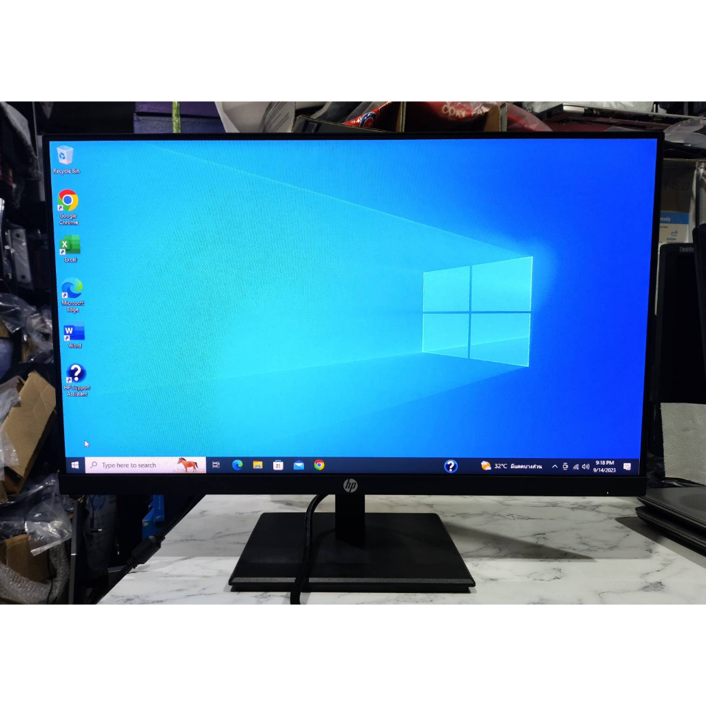 จอคอมพิวเตอร์ ( Monitor) HP P244 24 นิ้ว ไร้ขอบ ความละเอียด FHD HDMI ...