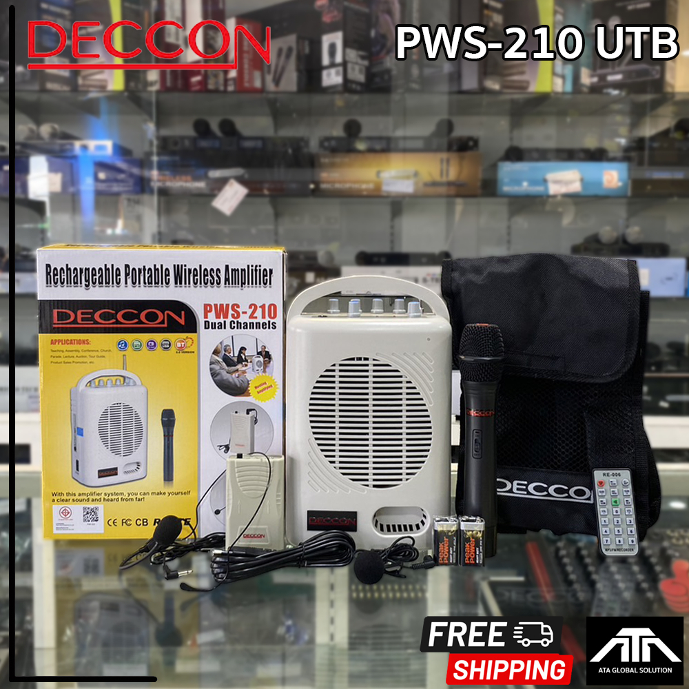 DECCON PWS - 210UTB มีบลูทูธ มีรับประกัน จัดส่งฟรี ตู้ลำโพงช่วยสอนอเนก ...