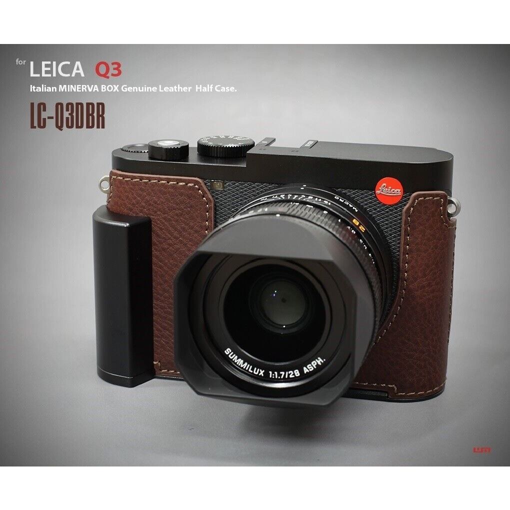 LIM'S Design Leica Q3 [Brown] Half Case ทำจากหนังแท้ประเทศอิตาลี LIM'S ...
