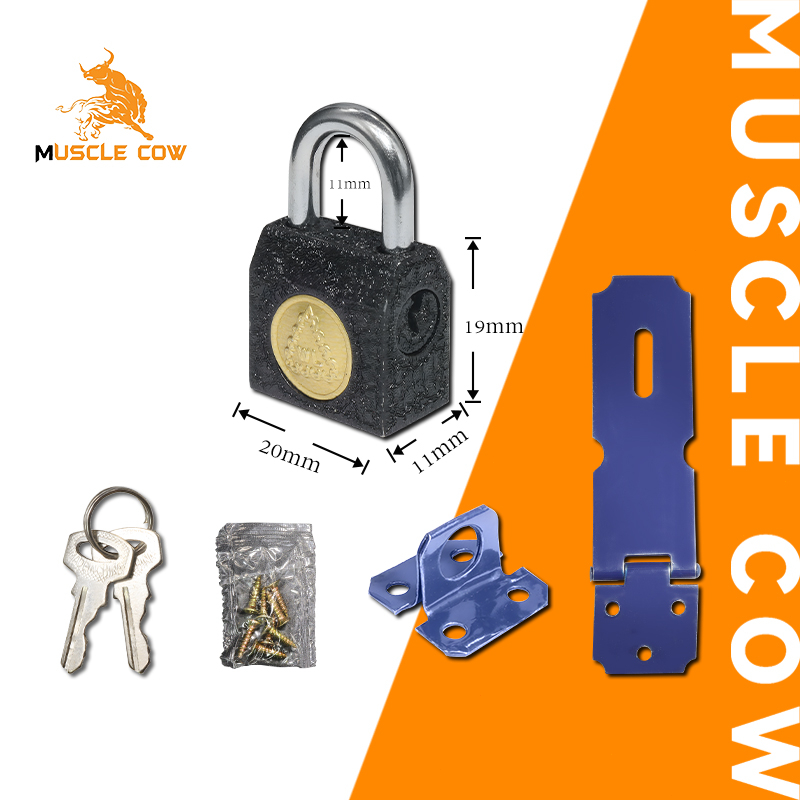 MUSCLE COW สายยู 2 ตอน สายยูคล้องกุญแจ กุญแจล็อค มินิ ใช้สำหรับล็อก ...