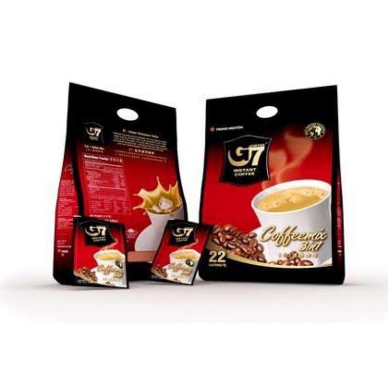 G7 กาแฟเวียดนาม 3in1 ขนาด 16กรัม x 22ซอง (352g) กาแฟเวียดนามแท้ Coffee G7 Instant Coffee 3in1 ...
