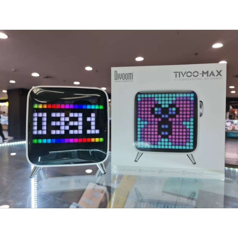 **มือ2 สภาพเหมือนใหม่**Divoom Tivoo Max สีขาว ลำโพงเชื่อมต่อไร้สาย เครื่องศูนย์หมดประกัน ประกัน ...