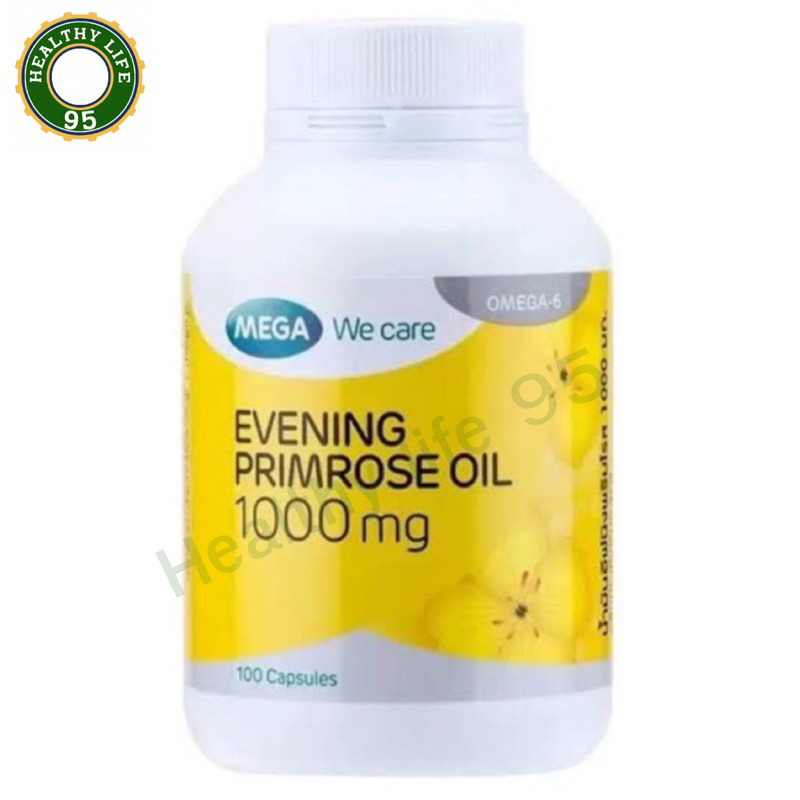 Mega We Care Evening Primrose Oil EPO เมก้า อีฟนิ่งพริมโรส 1000 mg 100 ...