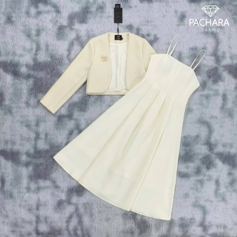 Pachara เดรส+เสื้อคลุม ชุดสวยหรูออกงาน | Shopee Thailand