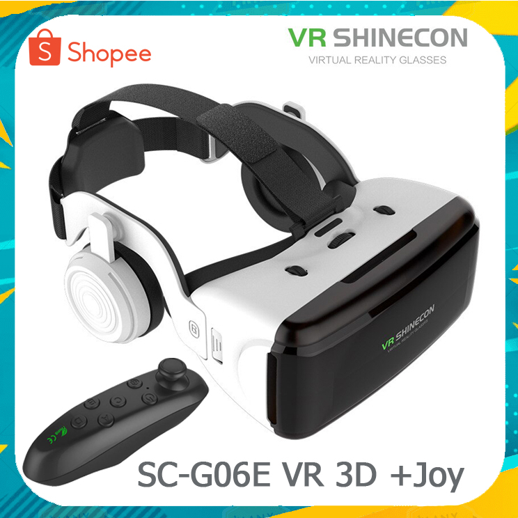 แว่นตา VR SHINECON SC-G06E VR 3D หมวกกันน็อคเสมือนจริงสำหรับสมาร์ทโฟน ...