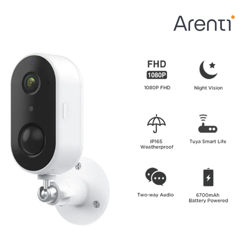 Arenti GO1 กล้องวงจรปิดไร้สาย 1080P HD/Night Version/ความถี่เสียงสองทิศ ...