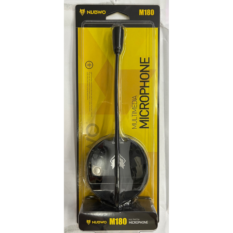 NUBWO Microphone รุ่น M180 มัลติมีเดียใช้ต่อพ่วง ปรับก้านงอได้ตาม ...