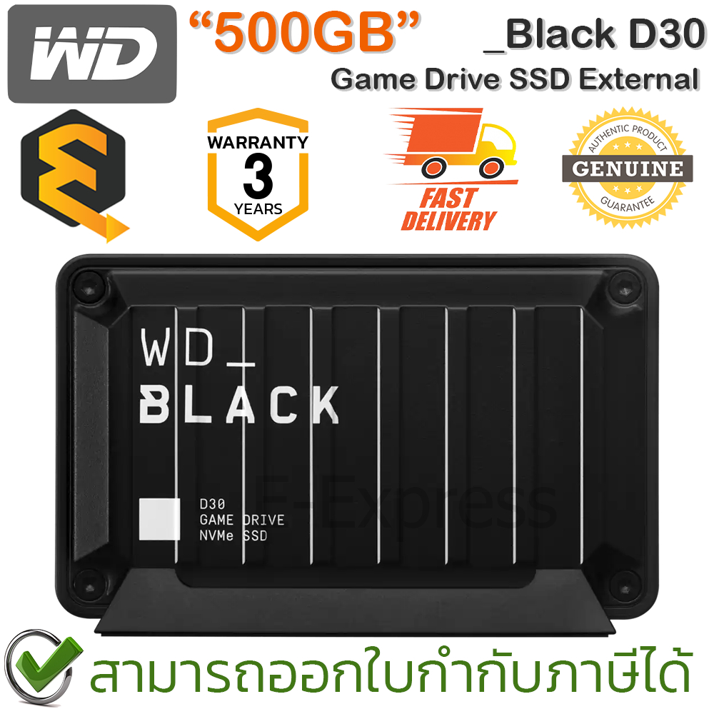 WD_Black D30 Game Drive External 500GB SSD อุปกรณ์จัดเก็บข้อมูลแบบพกพา ...