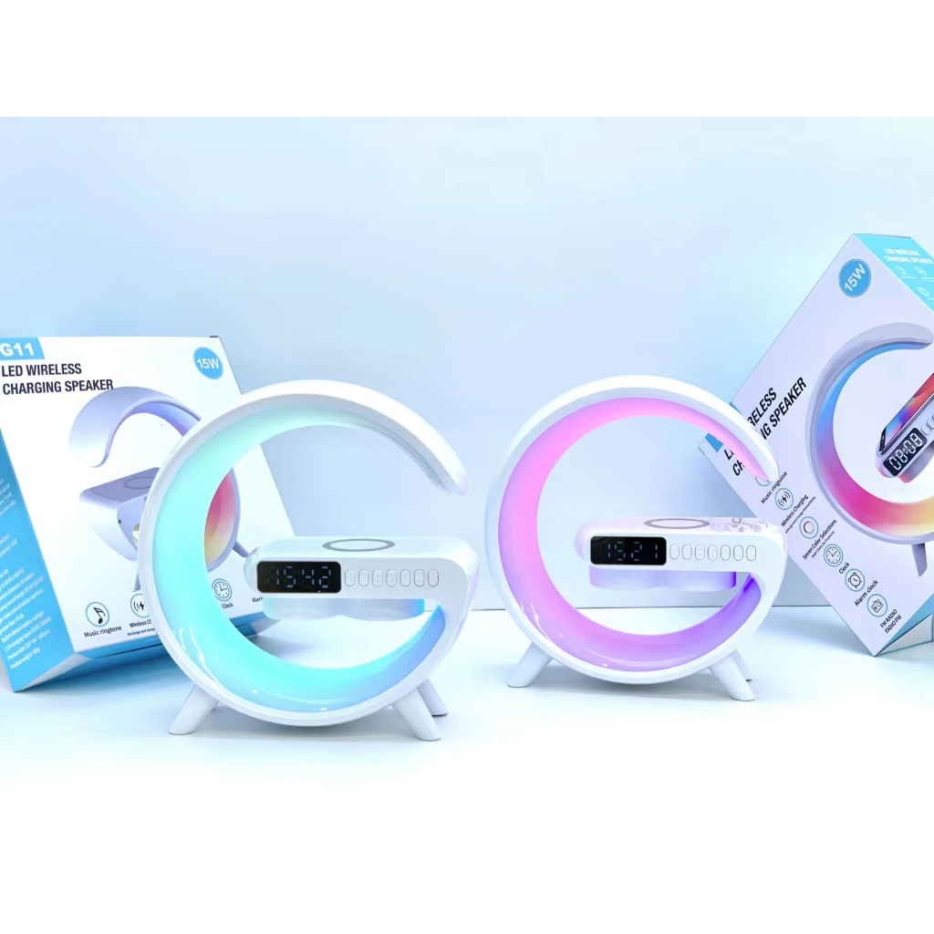 G11/BT3401/BT2301 3in1 Bluetooth LED Wireless Charging Speaker ลำโพง ...