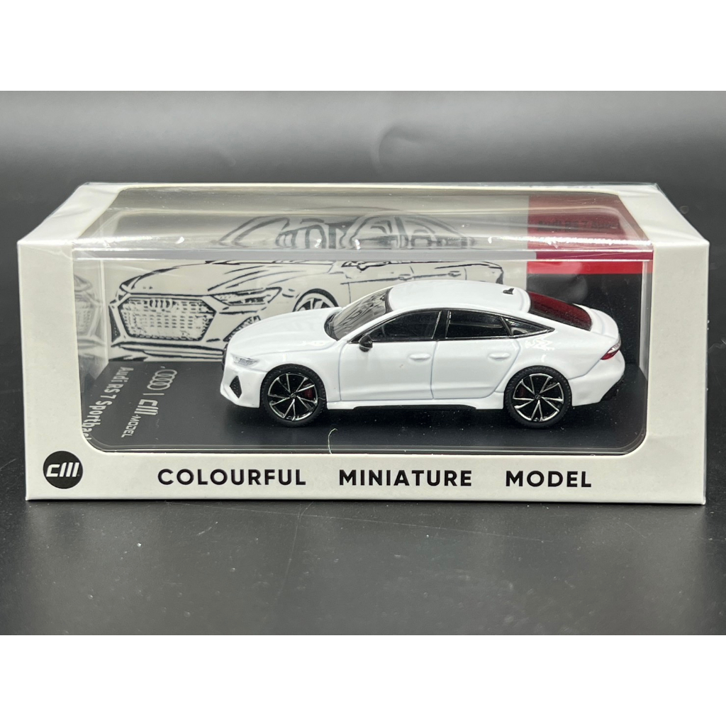 CM model 1:64 Audi RS7 sportback 2022 pearl white | Shopee Thailand