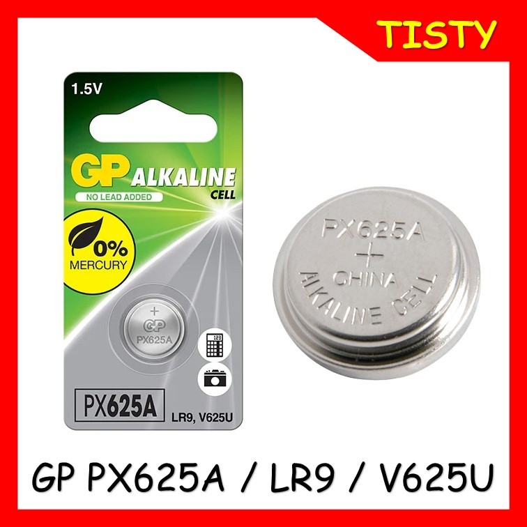 แท้ 100% GP PX625A / LR9 ถ่านกระดุม 1.5V. 190mAh. Alkaline | Shopee ...