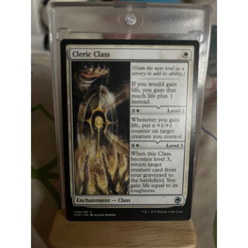 การ์ด MTG Cleric Class White Magic the Gathering EDH รุ่น AFR สภาพ Ex ...