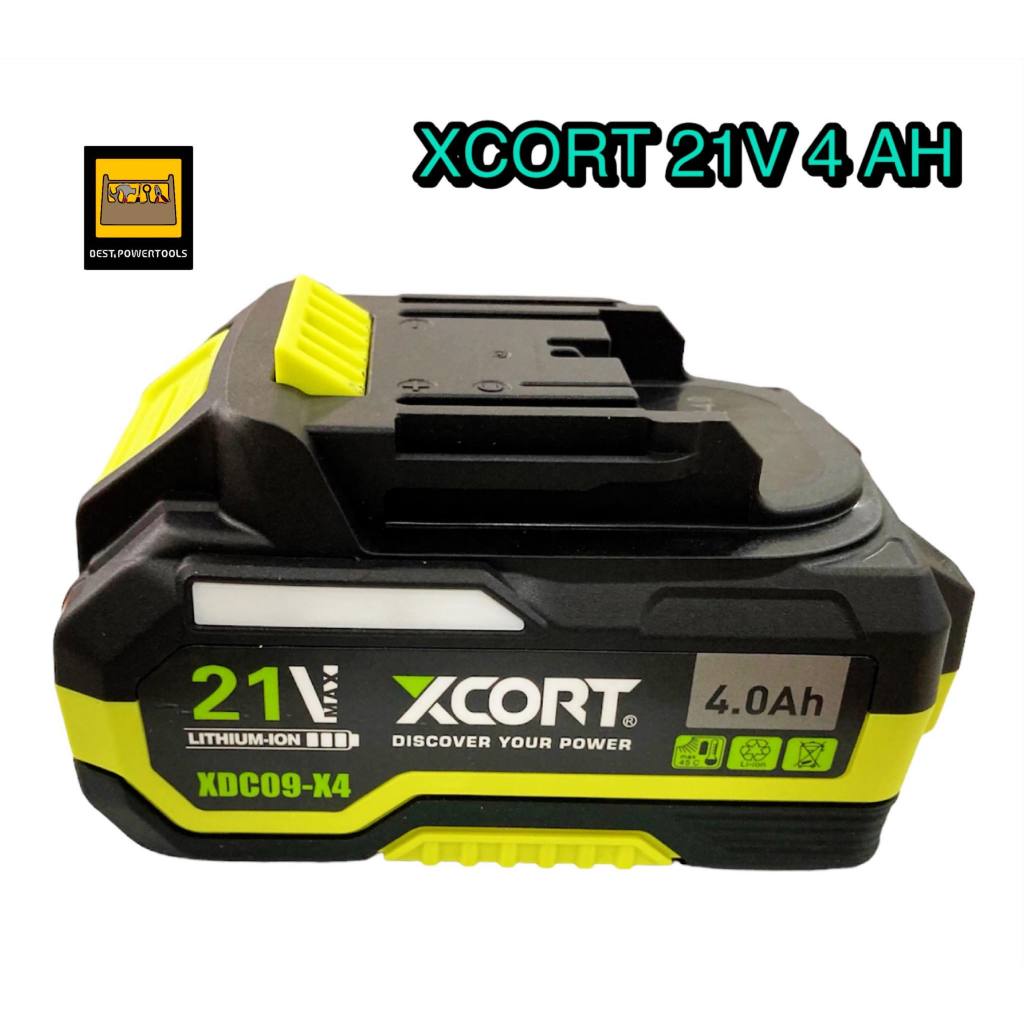 XCORT แบตเตอรี่ลิเธียมไอออน 12/16/21V ของแท้ 100% สำหรับซี่รีย์ 12 และ ซี่รีย์ 9 | Shopee Thailand