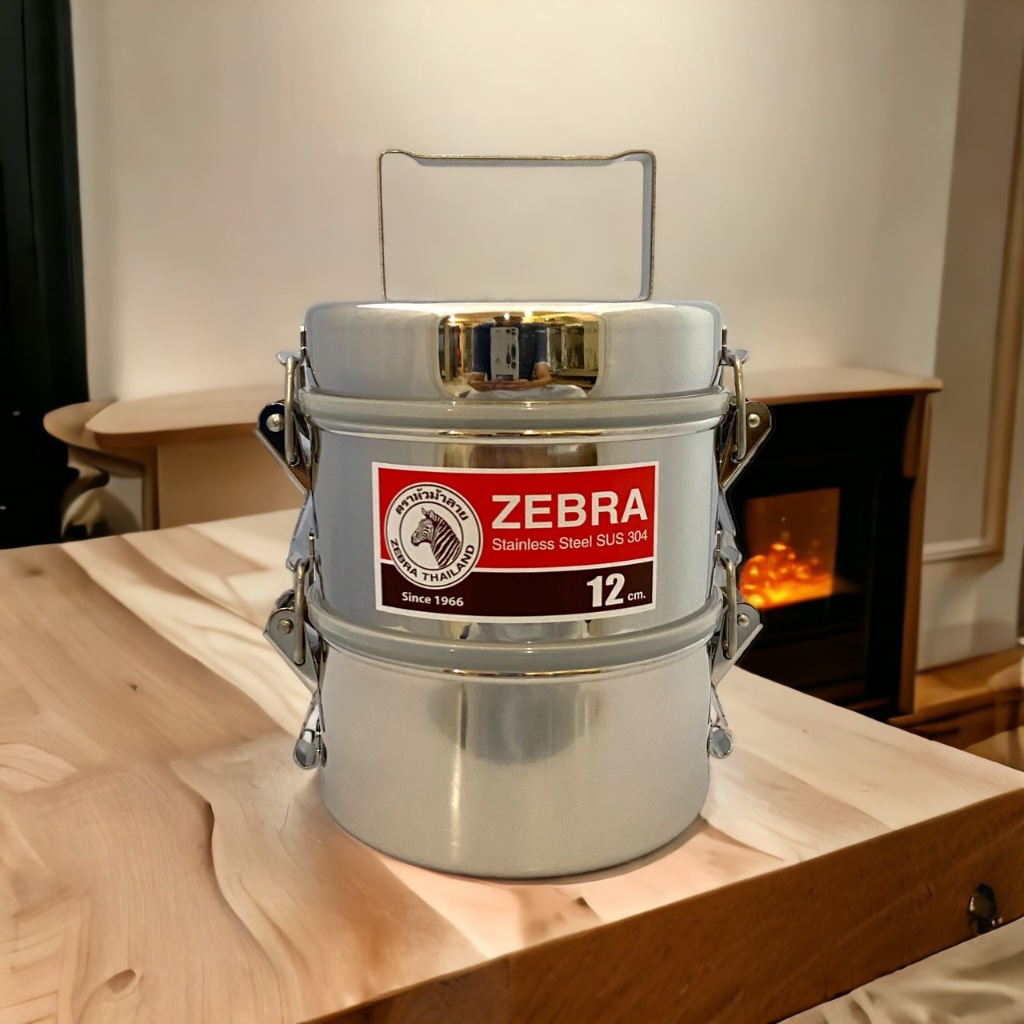 Zebra ปิ่นโตสแตนเลส Smart Lock II 12 ซม. 2 ชั้น | Shopee Thailand