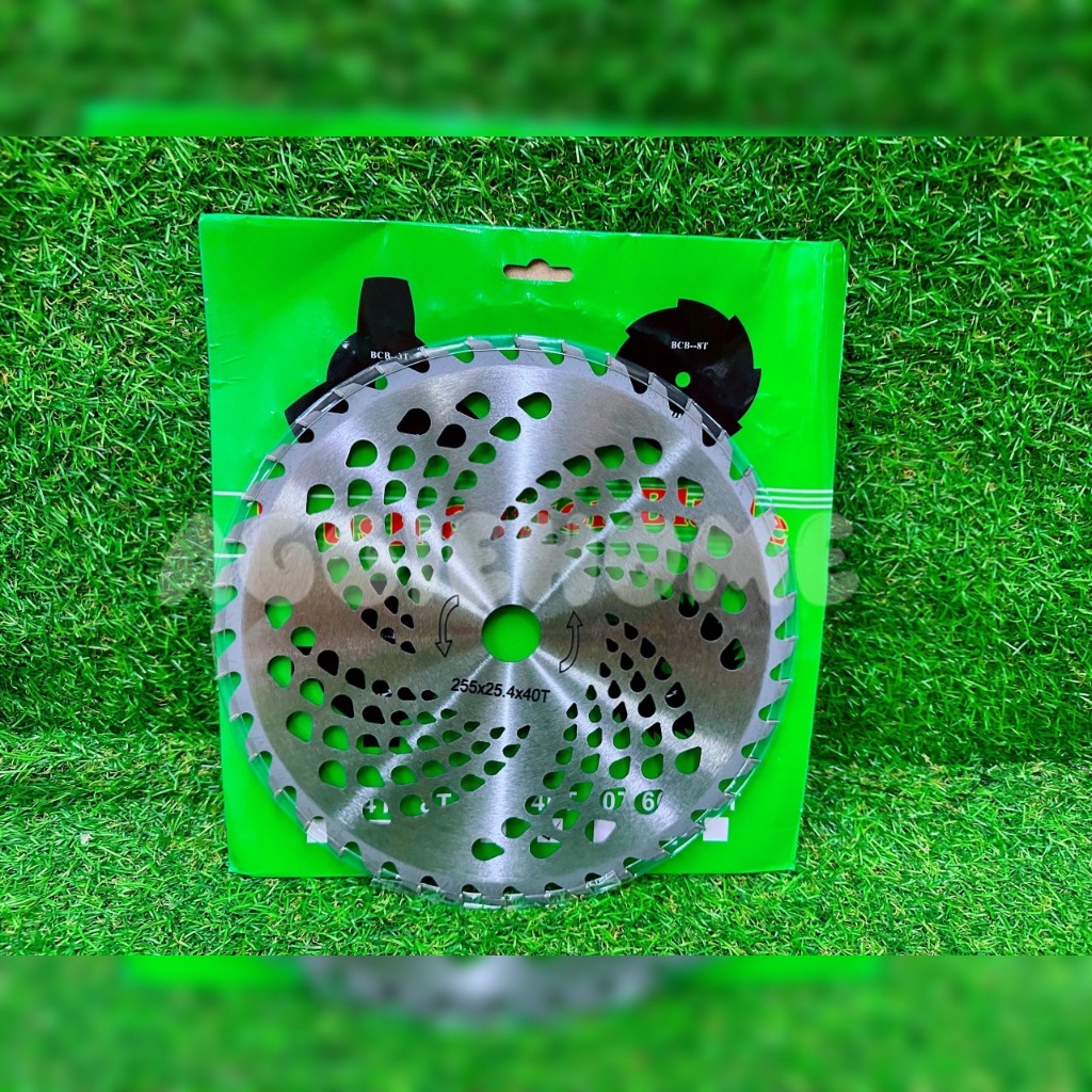 TREETOOLS ใบมีดตัดหญ้า รุ่น 10 นิ้ว 40 ฟัน (ซองเขียว) ใบมีดวงเดือน ใบเลื่อยอัลลอย ฟันคาร์ไบท์ ...