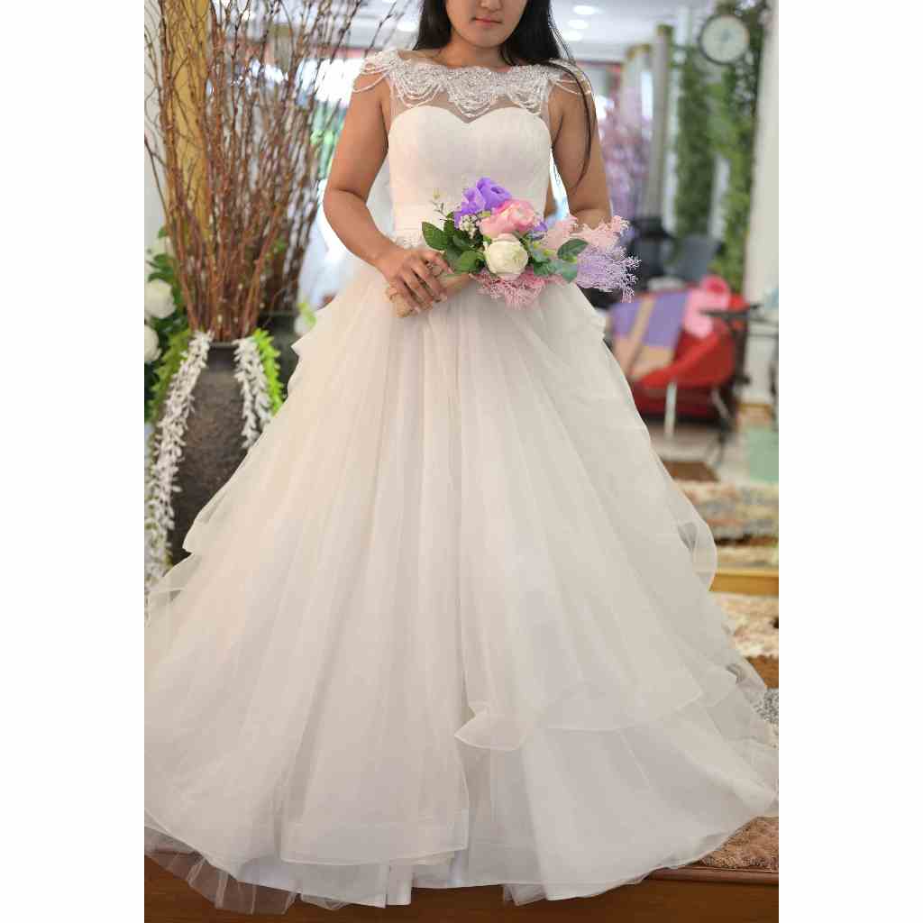 C143 ชุดเจ้าสาวมือสองสภาพดี | Shopee Thailand