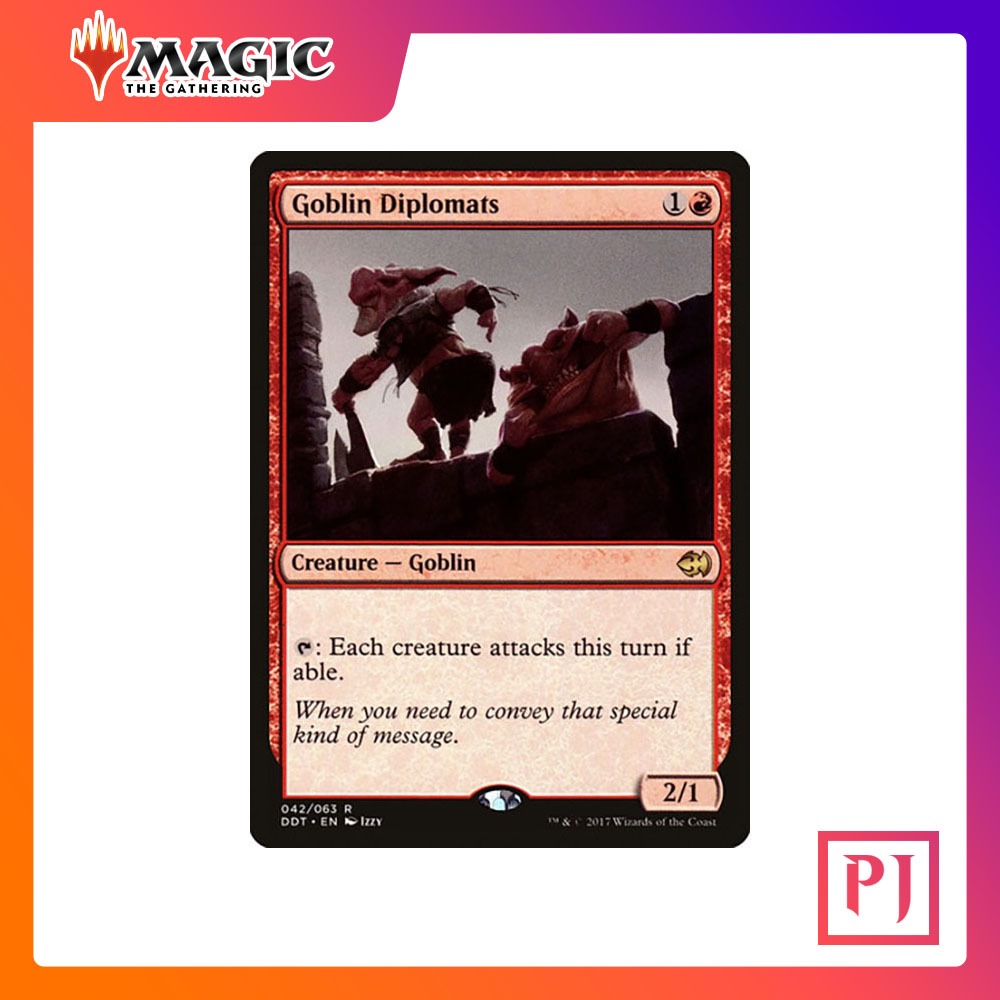 [MTG] Goblin Diplomats [DDT] [RED] [RARE] [NORMAL] [ENG] (การ์ดเมจิค ...