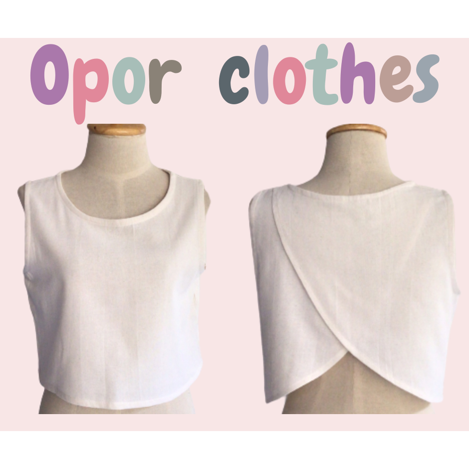 เสื้อครอปผ้าฝ้ายOT-004-V3 (ชายโค้งหลัง) | Shopee Thailand