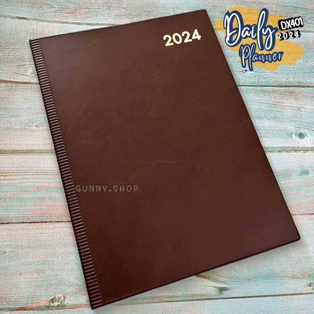 สมุดไดอารี่ 2567 สมุดโน๊ตไดอารี่ 2024 DX401 (รหัสเดิม DX301) ปกPVC เนื้อในกระดาษปอนด์ 100แกรม 24 ...