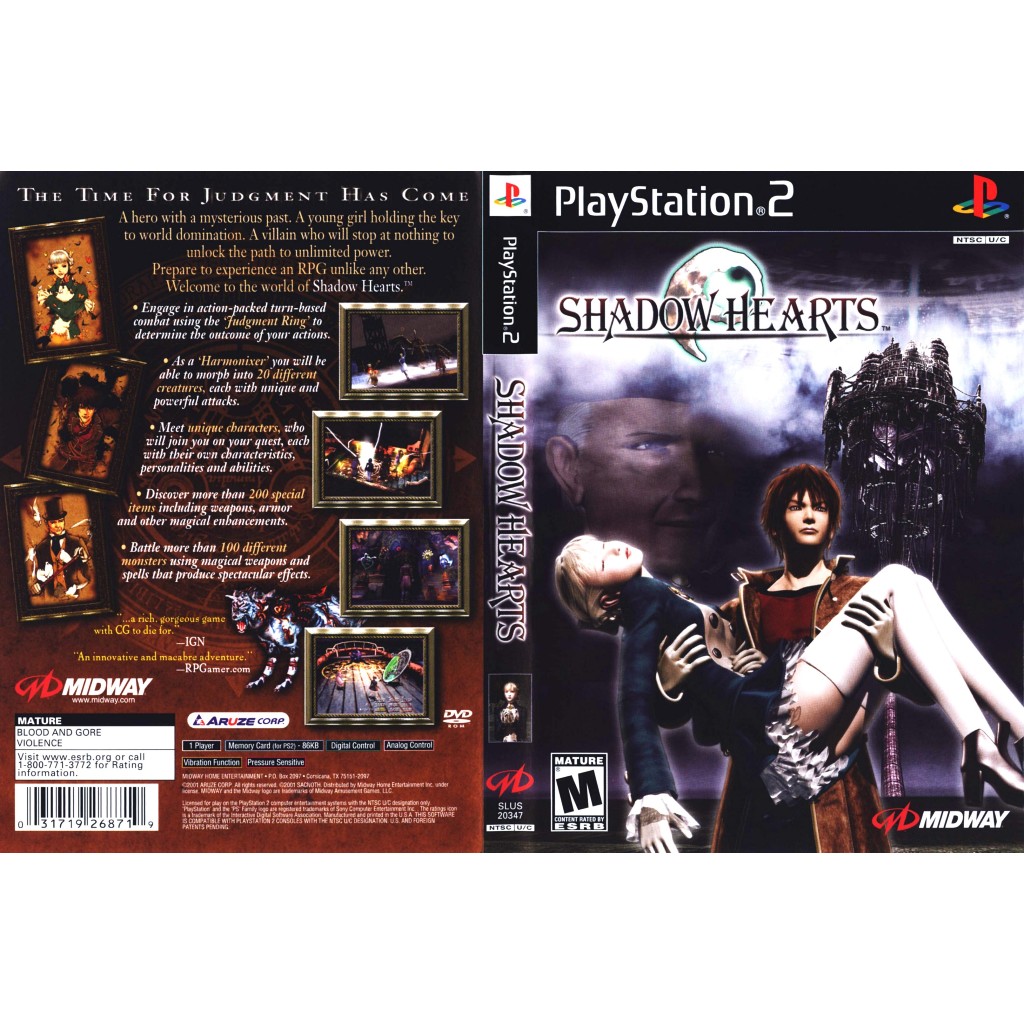 แผ่นเกมส์ PS2 Shadow Hearts สกรีนแผ่น คุณภาพ ส่งไว (DVD) | Shopee Thailand