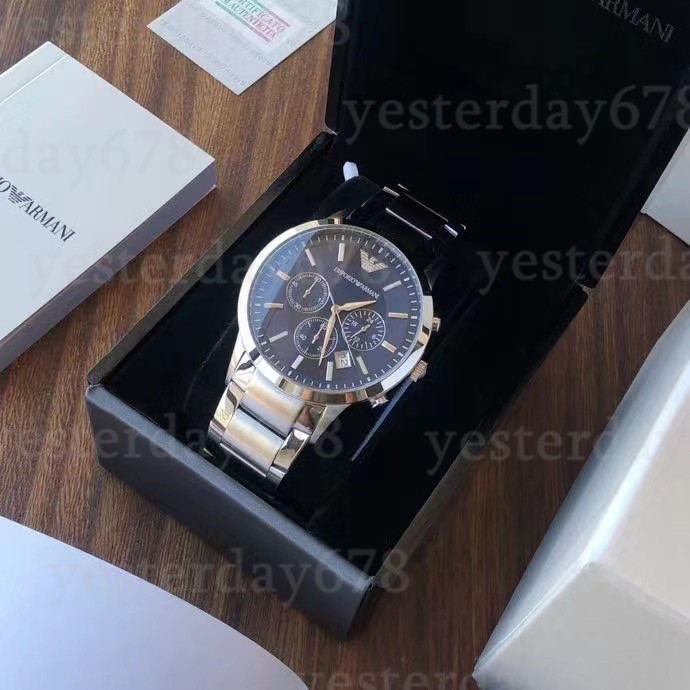 นาฬิกาข้อมือผู้ชาย รุ่น AR2434 AR1968 AR2448 EMPORIO ARMANI | Shopee ...